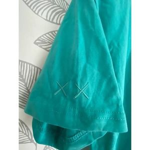 KAWS | Shirts | Kaws X Uniqlo Blue Graphic Teal Tshirt Nwt Size L ...